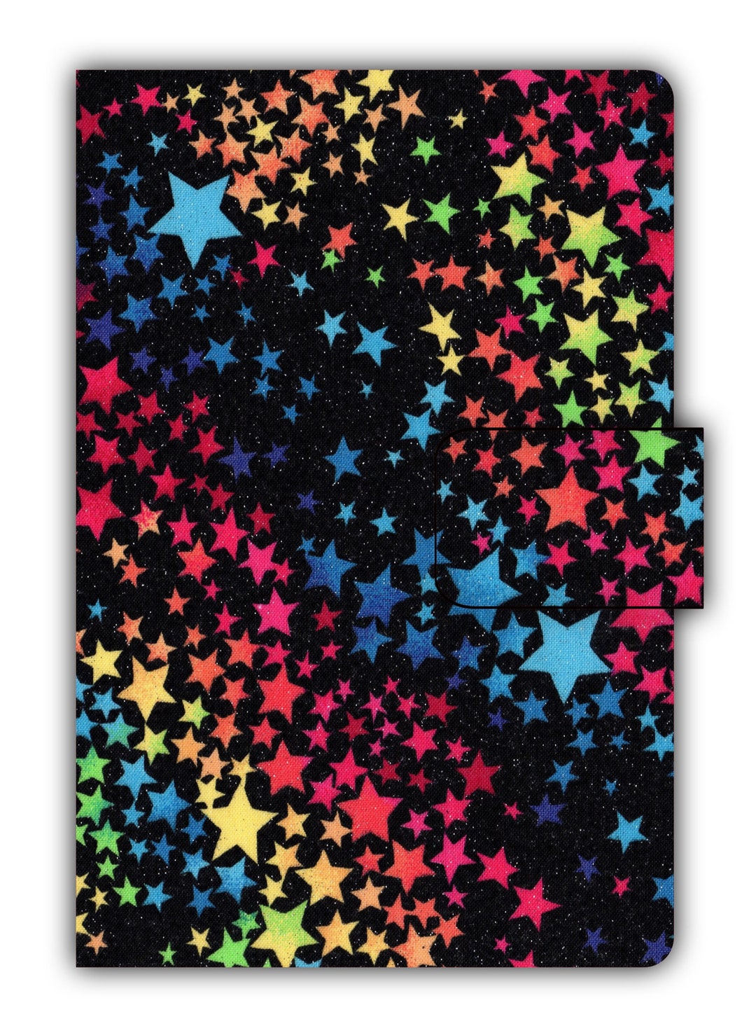 Paperback Book Cover Rainbow Stars Fabric Book Cover With Hook & Loop ...