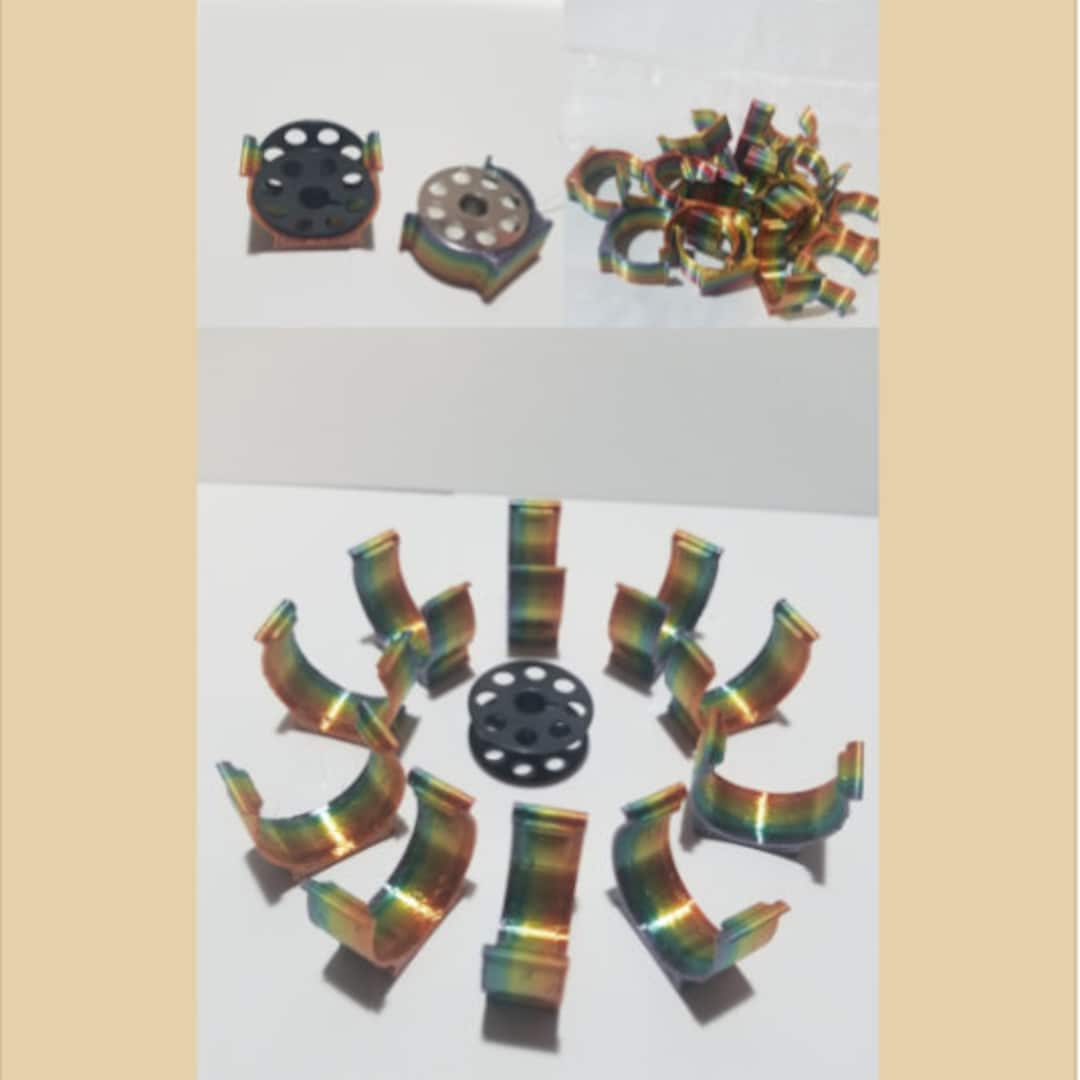 Rainbow Bobbin Clips for Style M Bobbins – 3D Printed - Etsy