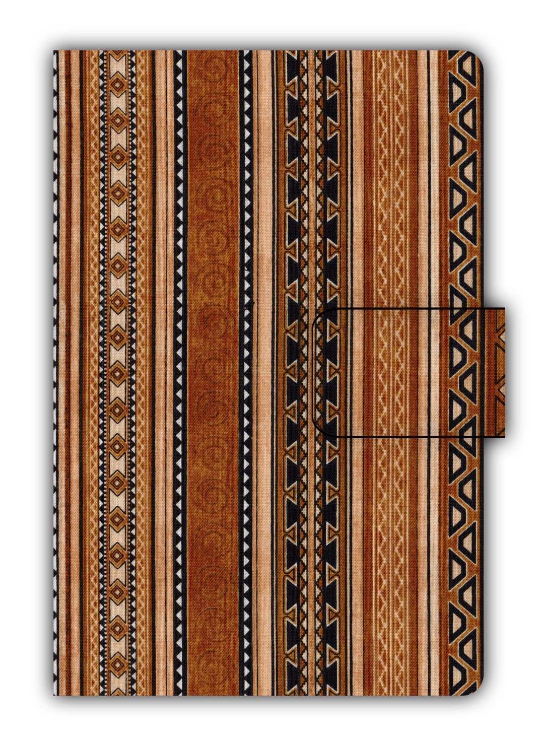 Paperback Book Cover Brown Stripes Fabric Book Cover With Hook & Loop ...