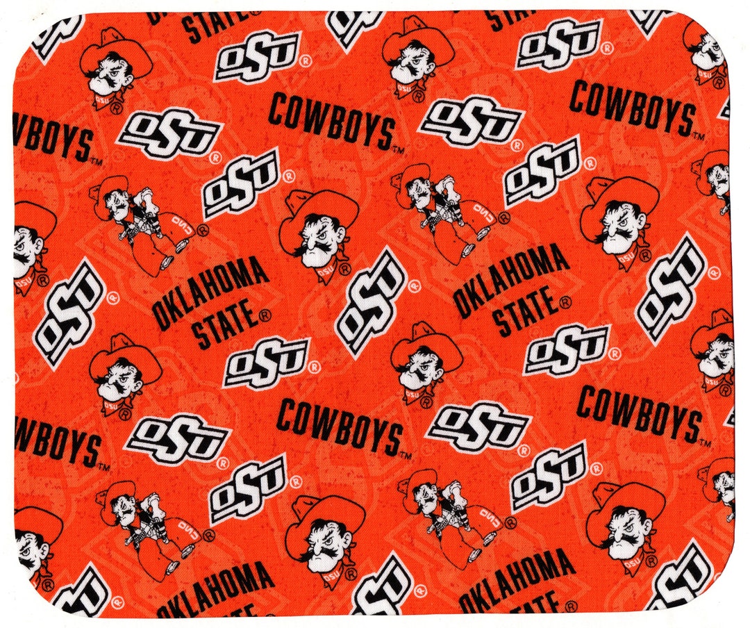 Mouse Pad Oklahoma State University Cowboys Fabric Covered Mousepad Mat ...