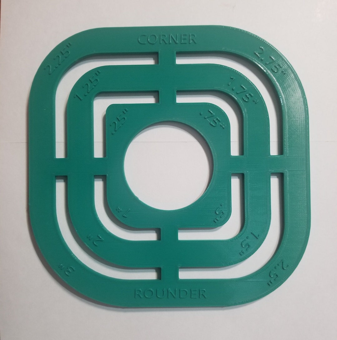 Curved Corner Template for Marking/cutting Curves 12 Sizes - Etsy