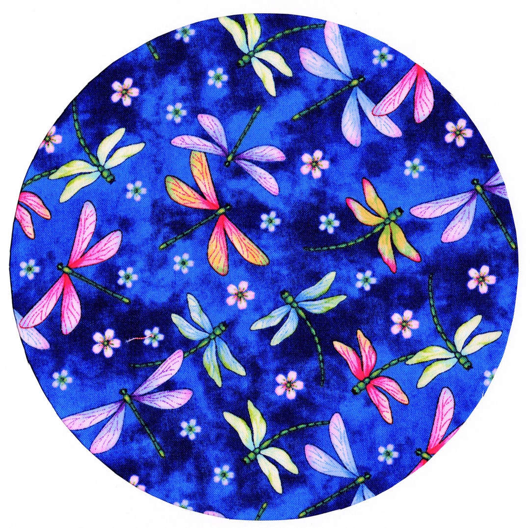 Mouse Pad Blue Dragonfly Garden Fabric Covered Mousepad Mat - Etsy