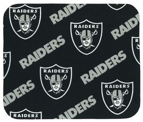 Mouse Pad Las Vegas Raiders NFL Fabric Covered Mouse Pad | Etsy