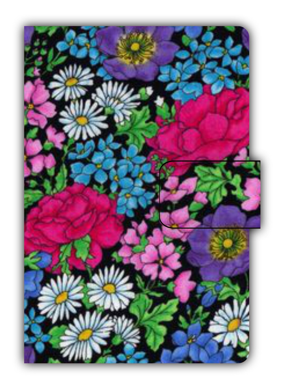 Paperback Book Cover Flower Garden Fabric Book Cover With Closure - Etsy