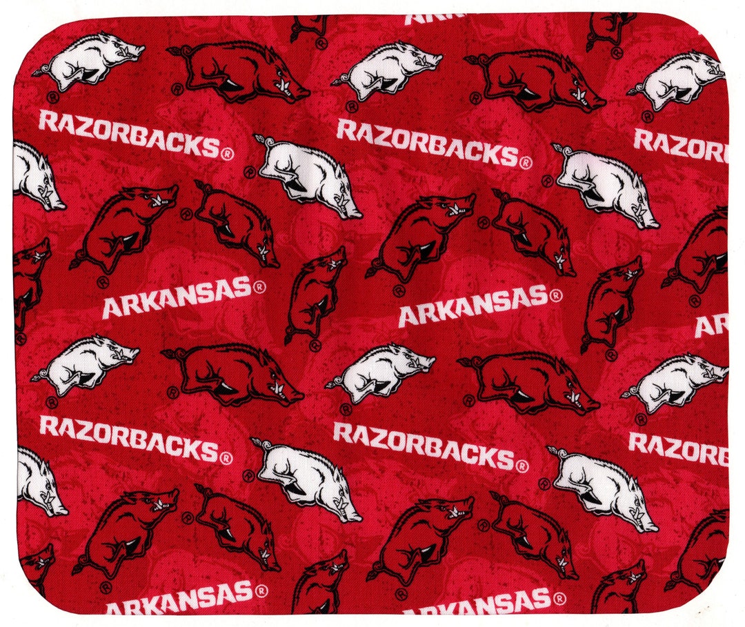 Mouse Pad University of Arkansas Razorbacks Fabric Covered Mousepad Mat ...