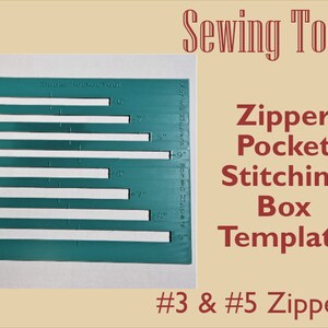Zipper Pocket Template for Bag Makers- Use to Draw the Box for ...