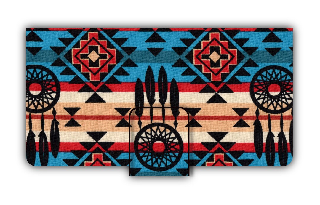 Checkbook Cover Southwestern Native Dreamcatcher Fabric - Use for ...