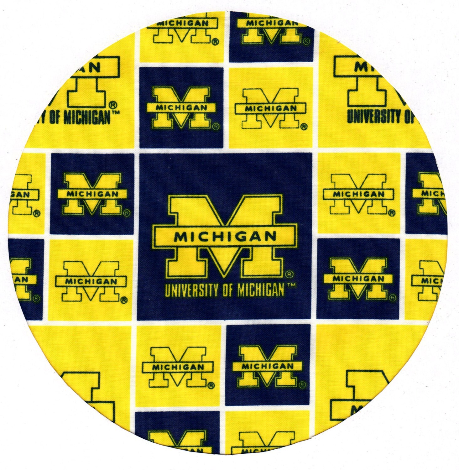 Mouse Pad University of Michigan Wolverines Fabric Covered | Etsy