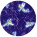 Mouse Pad Tinker Bell Character on Purple Fabric Covered Mouse Pad ...