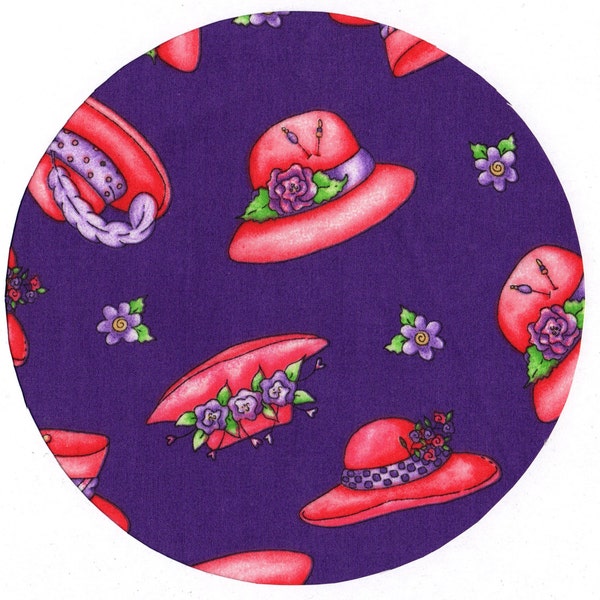 Red Hat Society Fabric - Etsy
