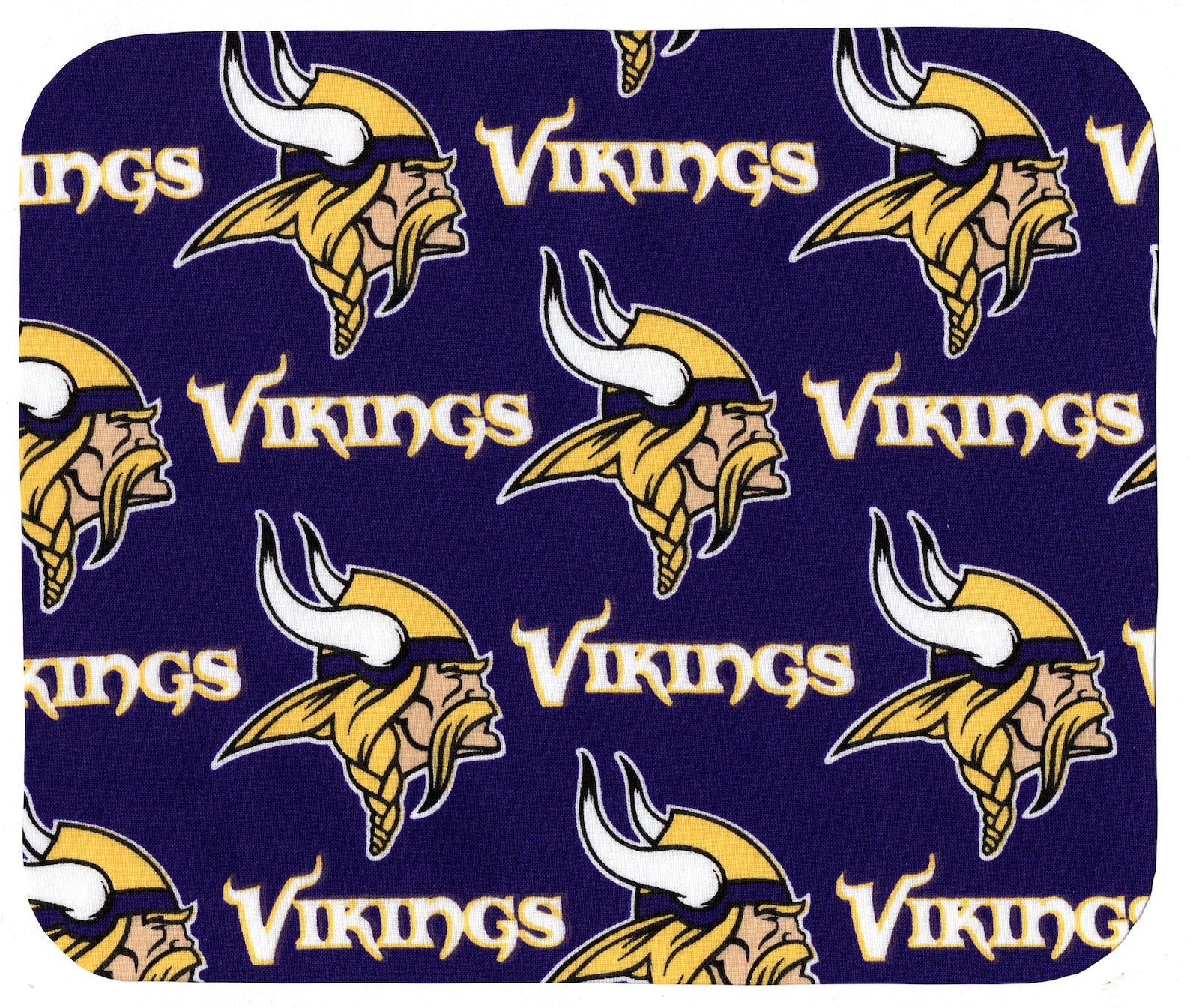 Mouse Pad Minnesota Vikings NFL Fabric Covered Mousepad Mat - Etsy