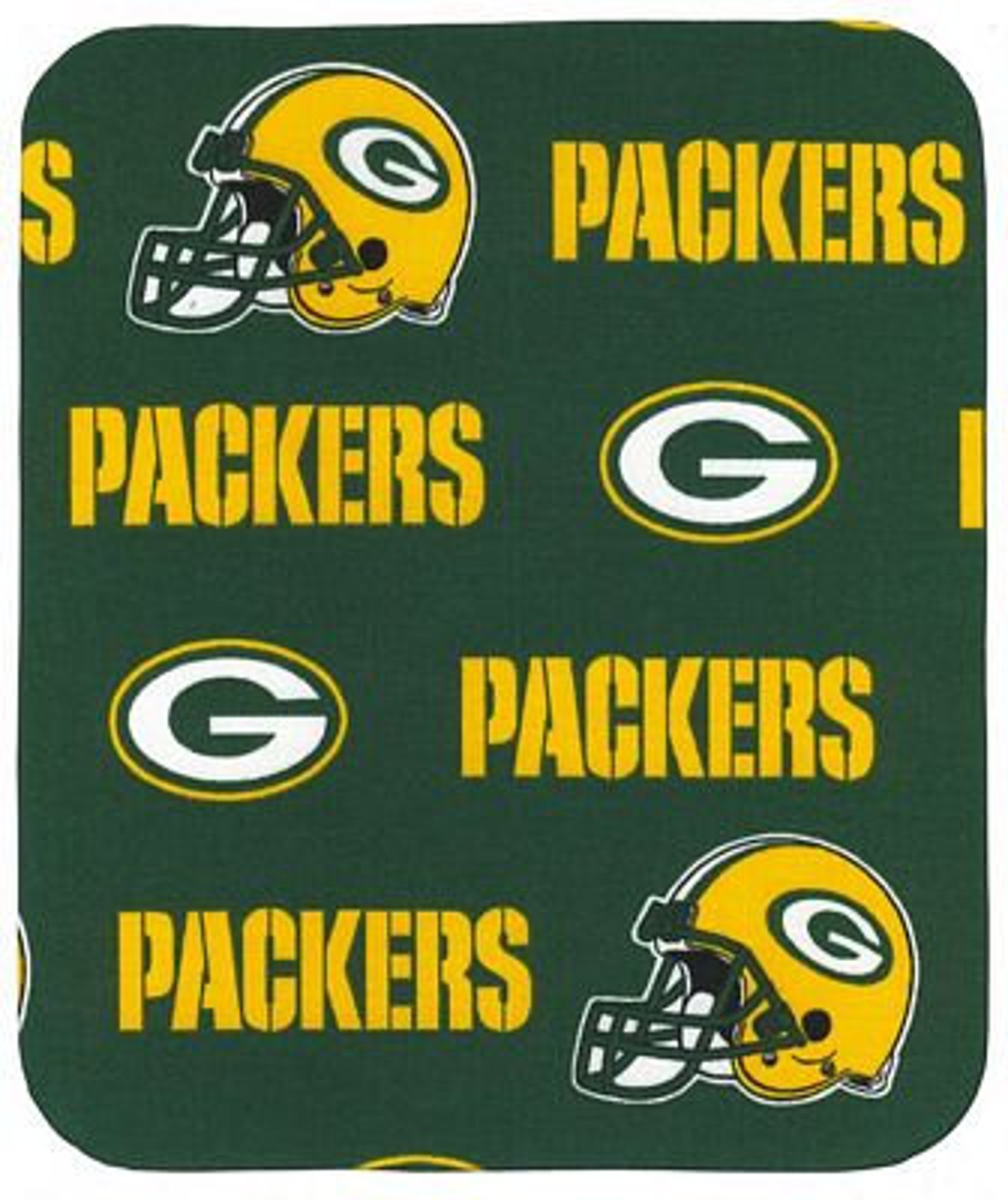 Mouse Pad Green Bay Packers NFL Fabric Covered Mousepad Mat | Etsy