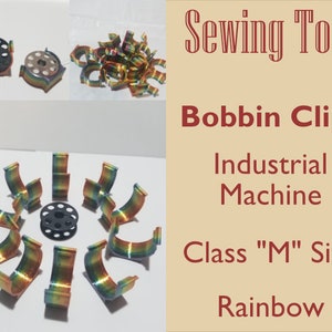 Rainbow Bobbin Clips for Style M Bobbins - Industrial Sewing Machine ...