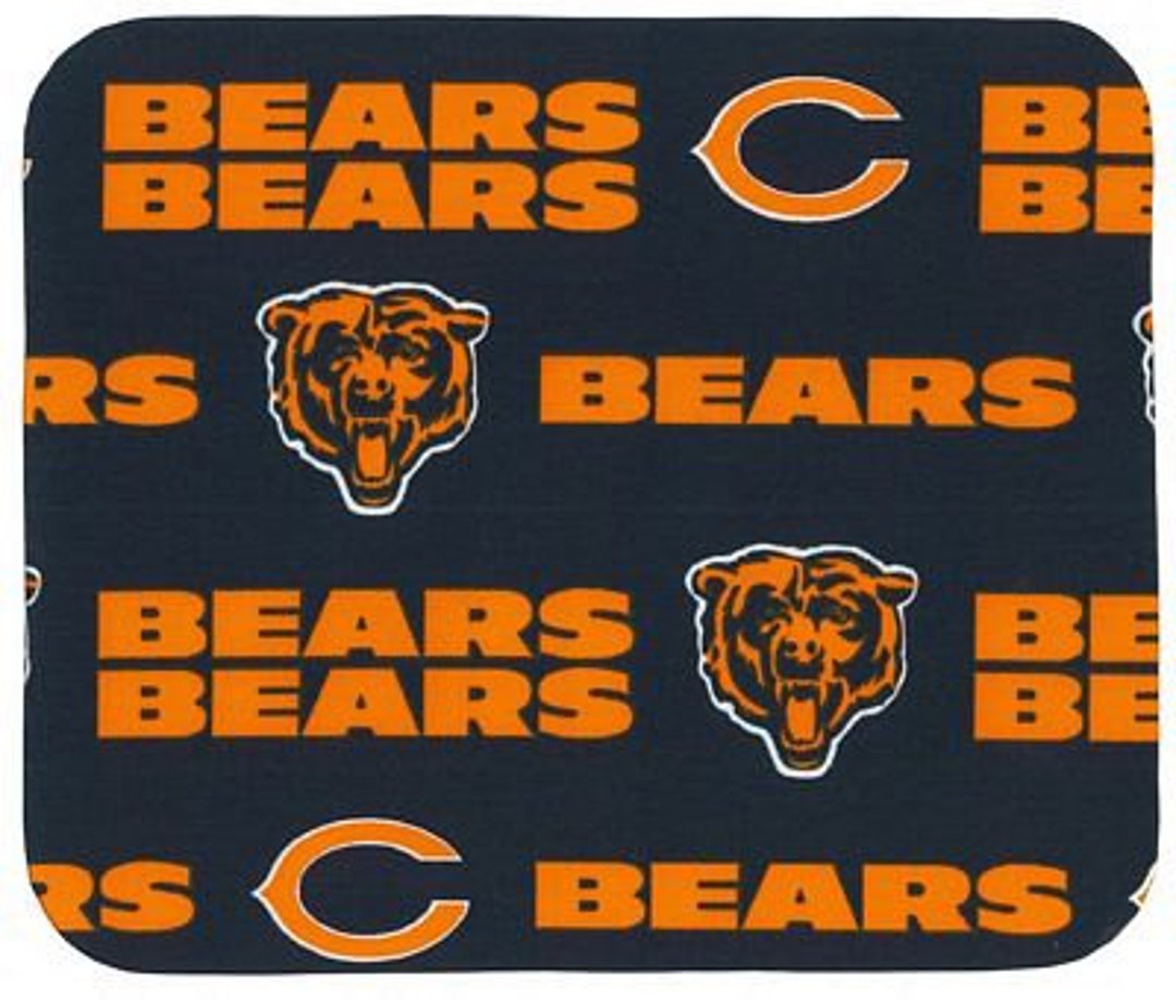 Mouse Pad Chicago Bears NFL Fabric Covered Mousepad Mat - Etsy