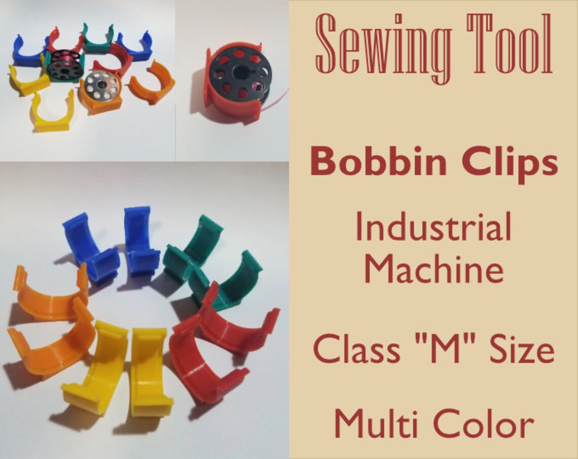 Bobbin Clips for Style M Bobbins - Assorted Colors - Industrial Sewing ...