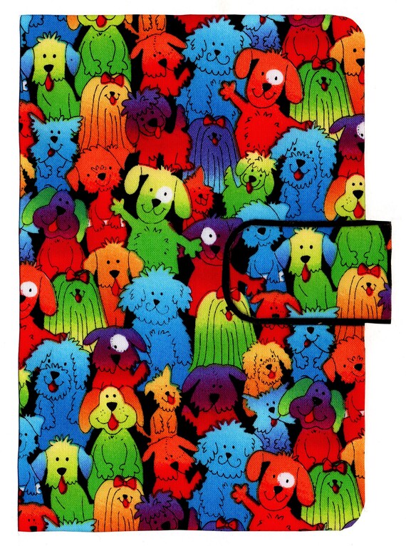 Paperback Book Cover Funny Dogs Fabric Book Cover With Closure - Etsy