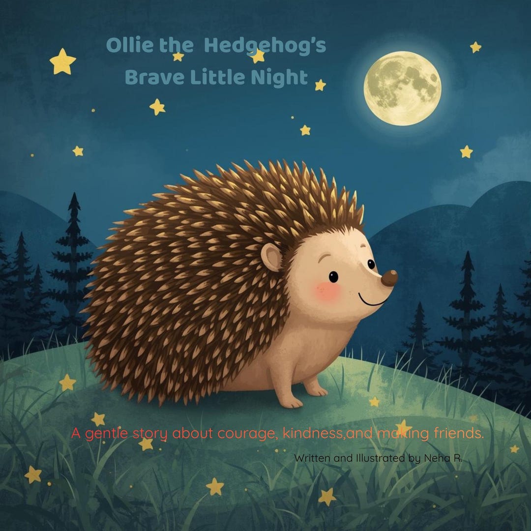 Ollie the Hedgehog’s Brave Little Night – Kids Bedtime Story About ...