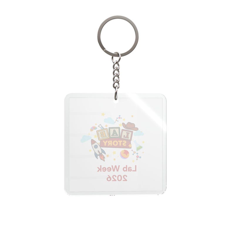 Lab Story | Lab Week 2026 Square Keychain | Lab Week Gifts - Etsy
