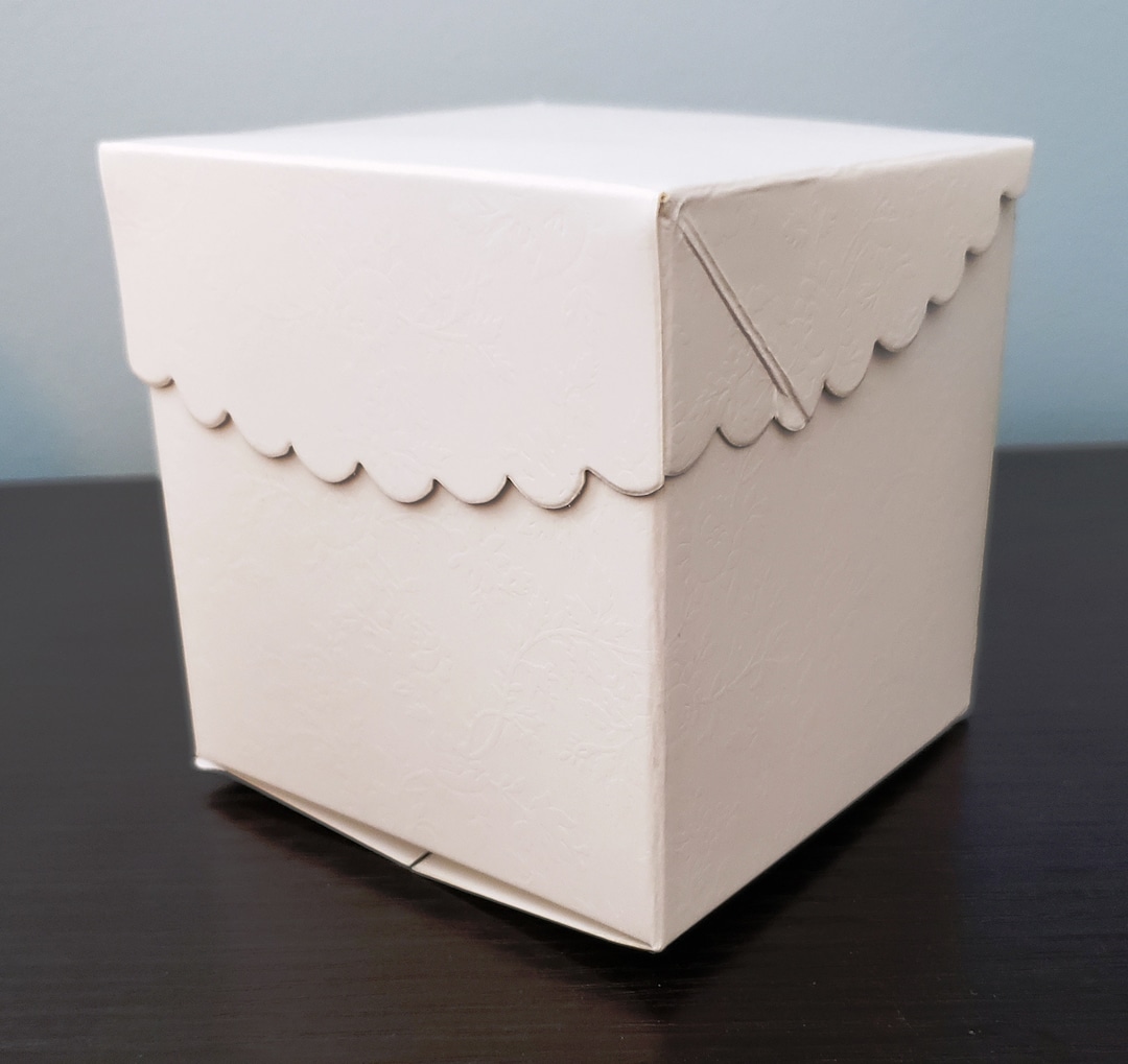 White Scalloped Gift Boxes - Set of 6 - Etsy