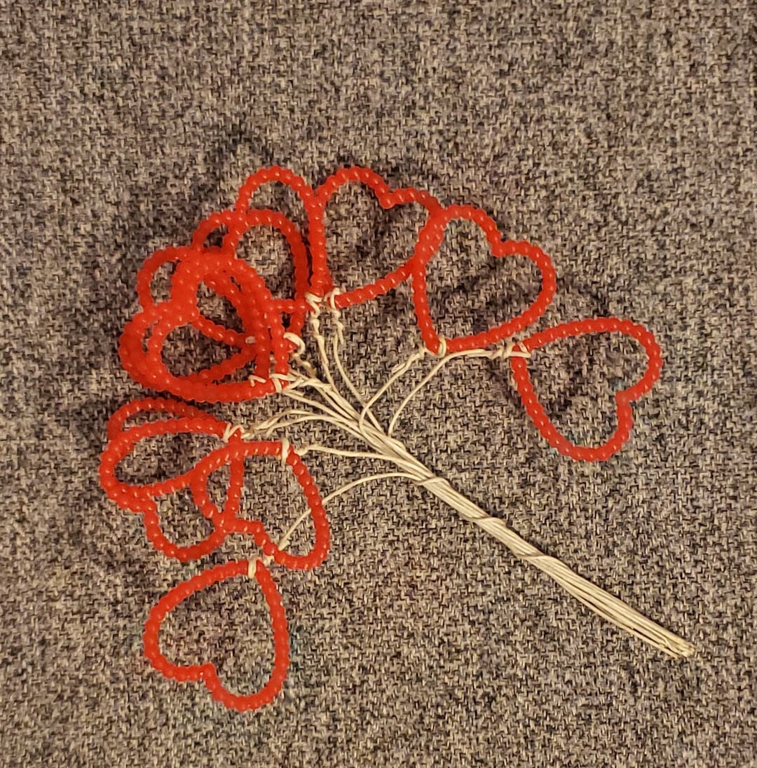 Mini Red Heart Decorations - Etsy