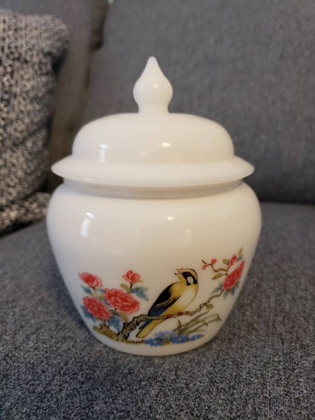 Avon Apothecary Jar - Bird Design - Etsy