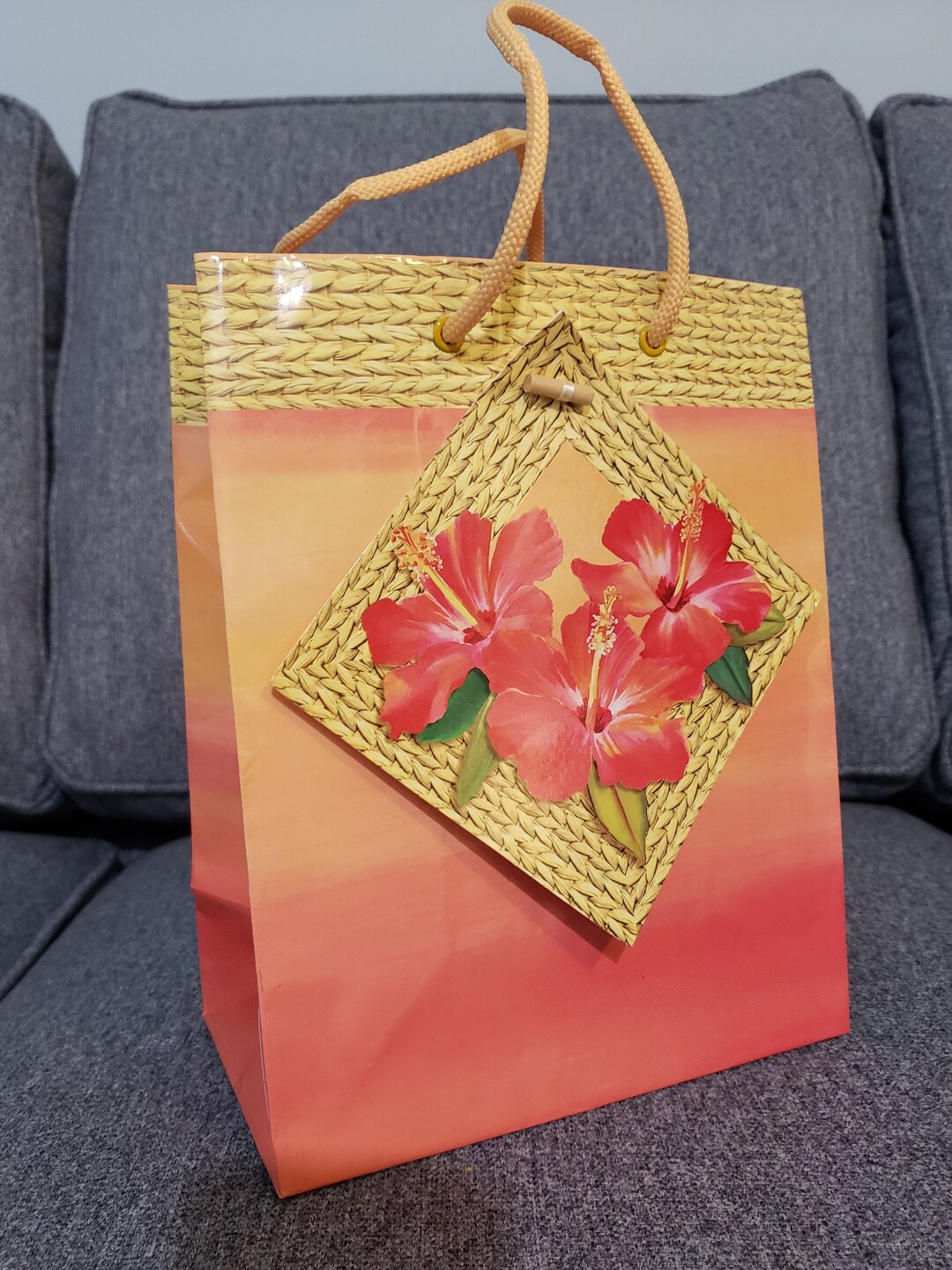 Hibiscus Gift Tote Bags Pack of 5 - Etsy