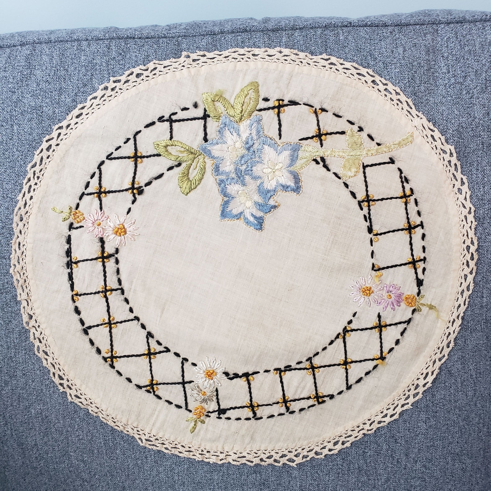 Embroidered Table Linen - Vintage - A Variety to Choose From - Etsy