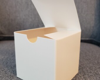 White Boxes 3 X 3 X 3 Square, 5 to 20 Wedding Favor Boxes, Gift Box ...