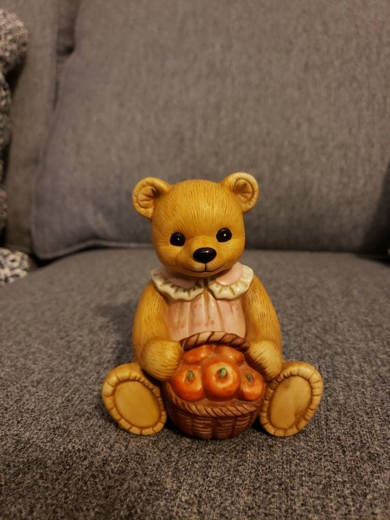 Homco Teddy Bear Figurine by Dazzle & Lace | Catch My Party