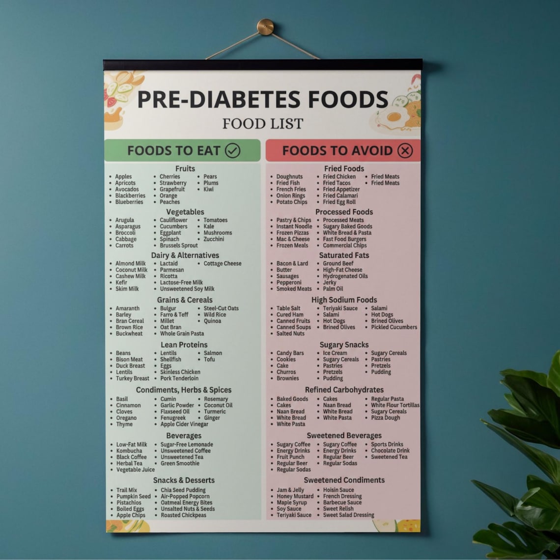 Pre Diabetes Food List, Prediabetic Foods, Low Sugar Food Meal Plan ...