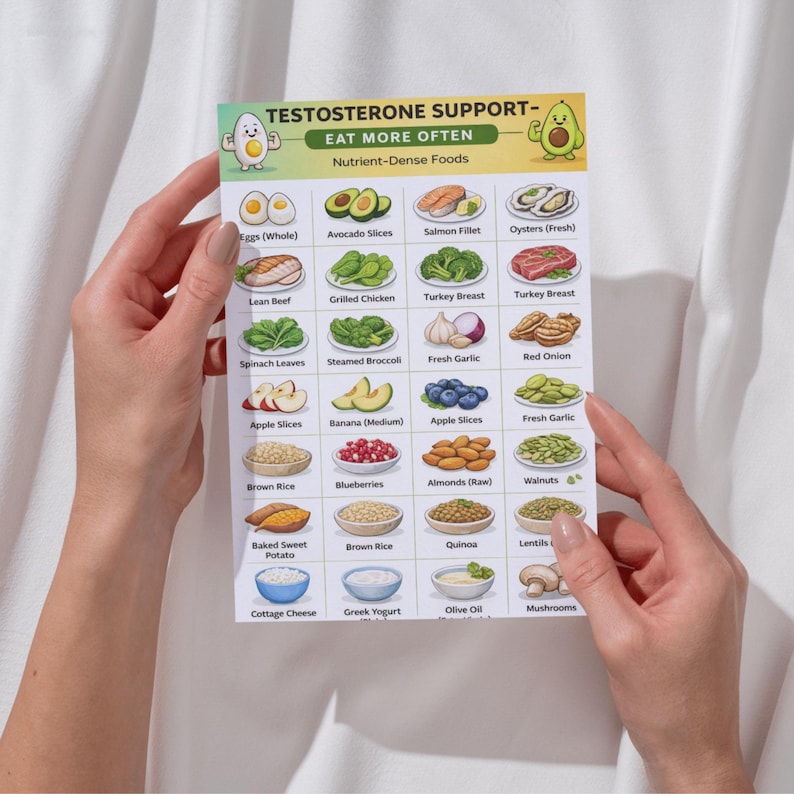 Testosterone Food List Eat Limit Avoid, Hormone Support Grocery Guide ...