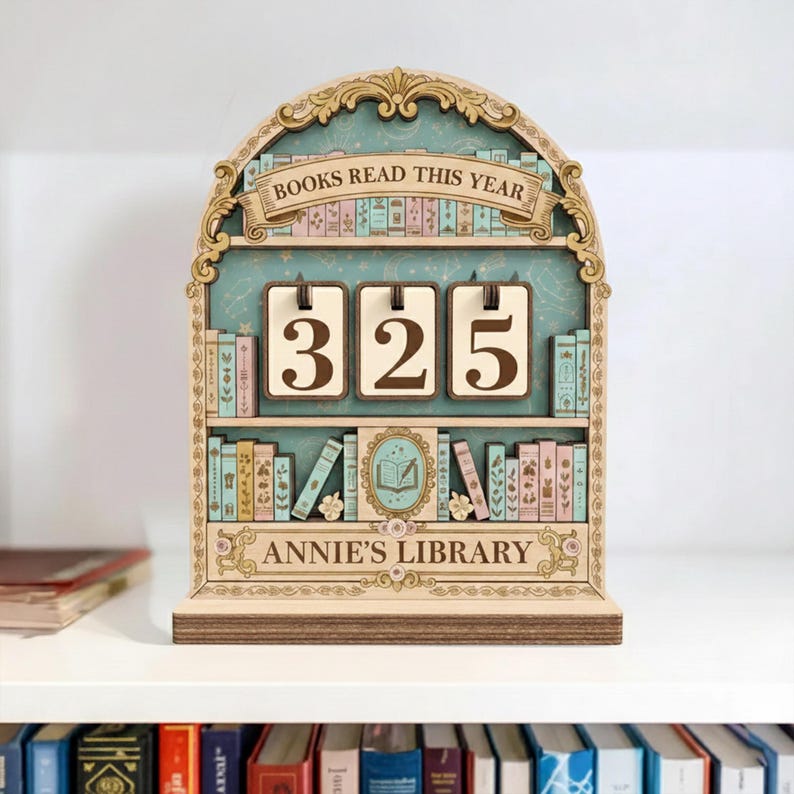 Personalized Floral Book Tracker, Vintage Book Read Tracker, Reading ...