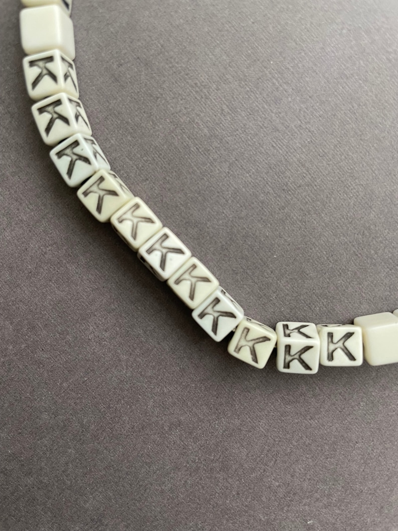 Plastic Letter K Pony Bead - Etsy