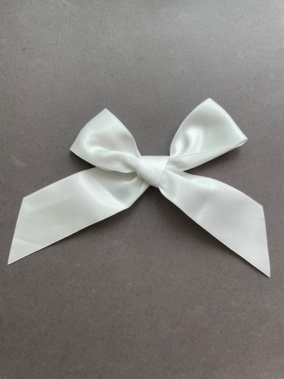 White Ribbon Bow