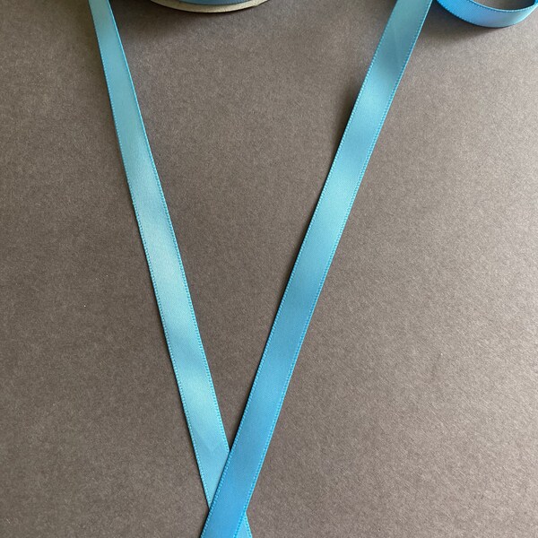 Aqua Satin Ribbon - Etsy