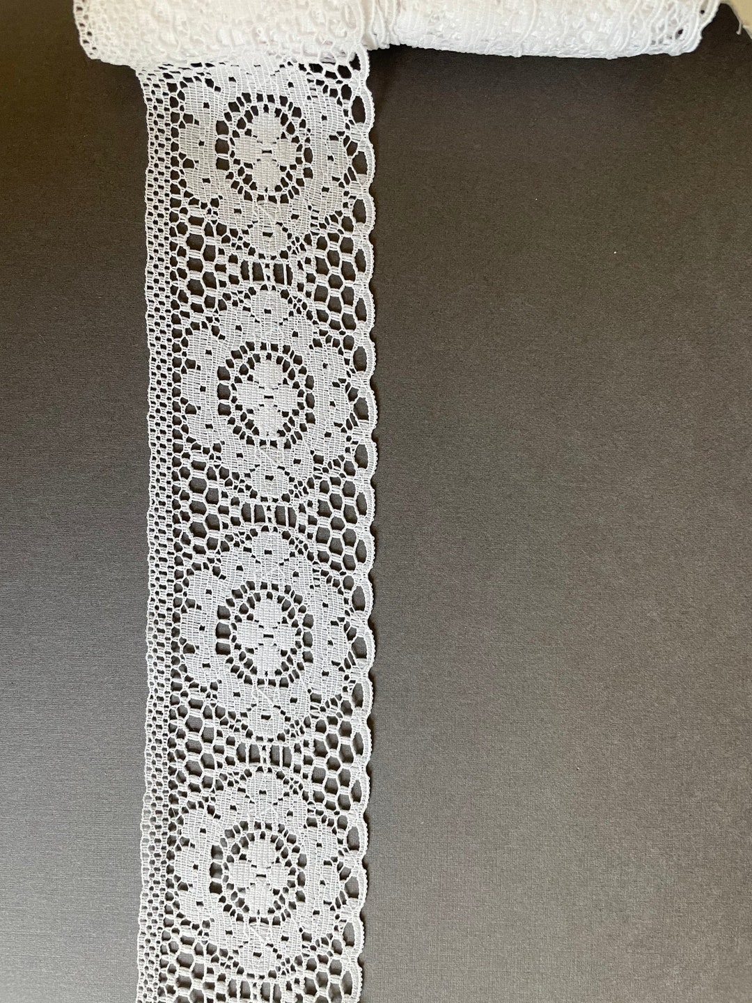 White Circular Lace Trim - Etsy