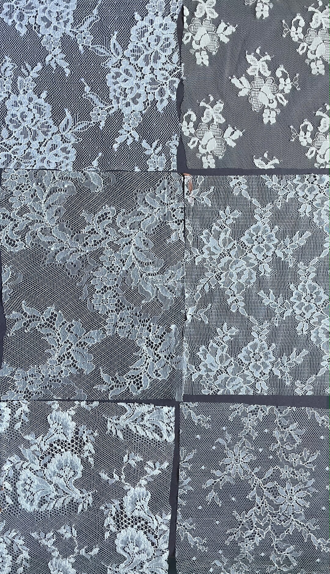 White Lace Allover Swatch Bundle - Etsy