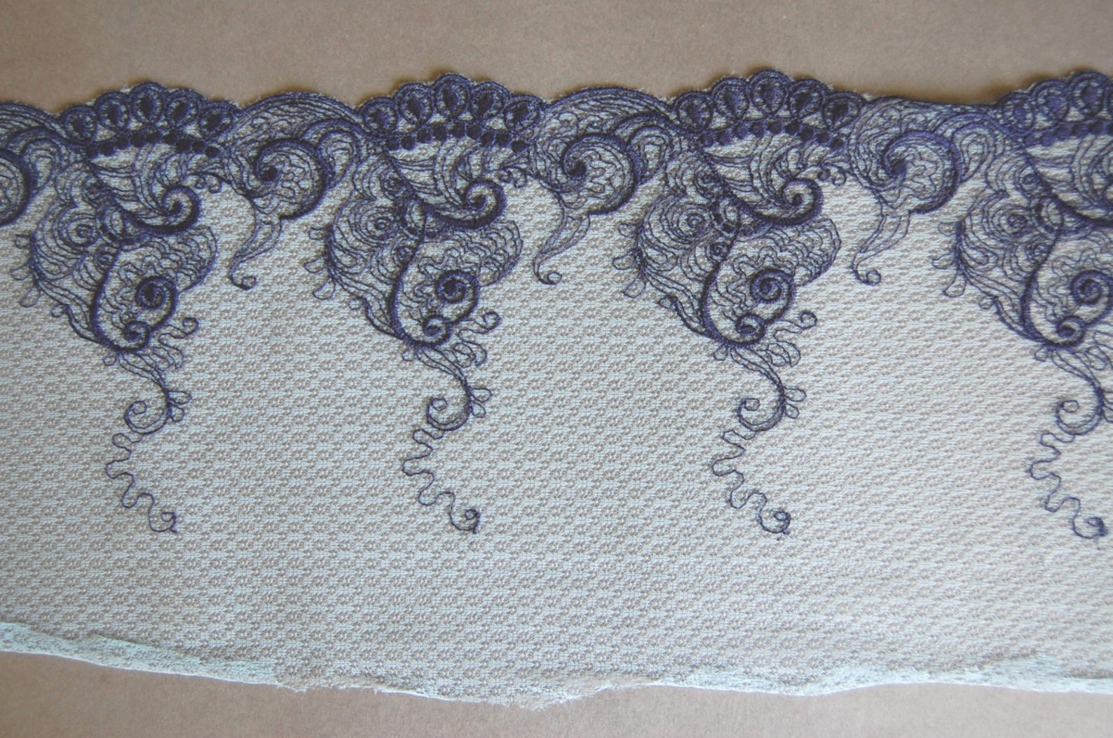 Navy Embroidered Tattoo Mesh - Etsy