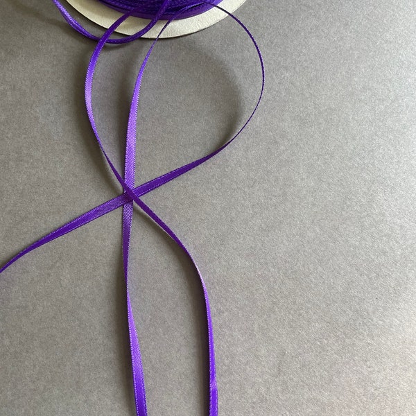 Purple Satin Ribbon - Etsy