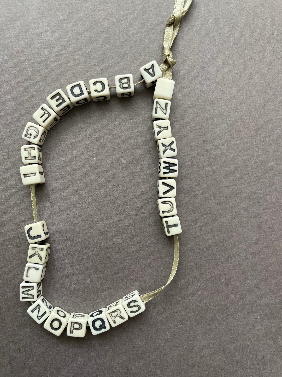 Plastic Alphabet Pony Bead - Etsy