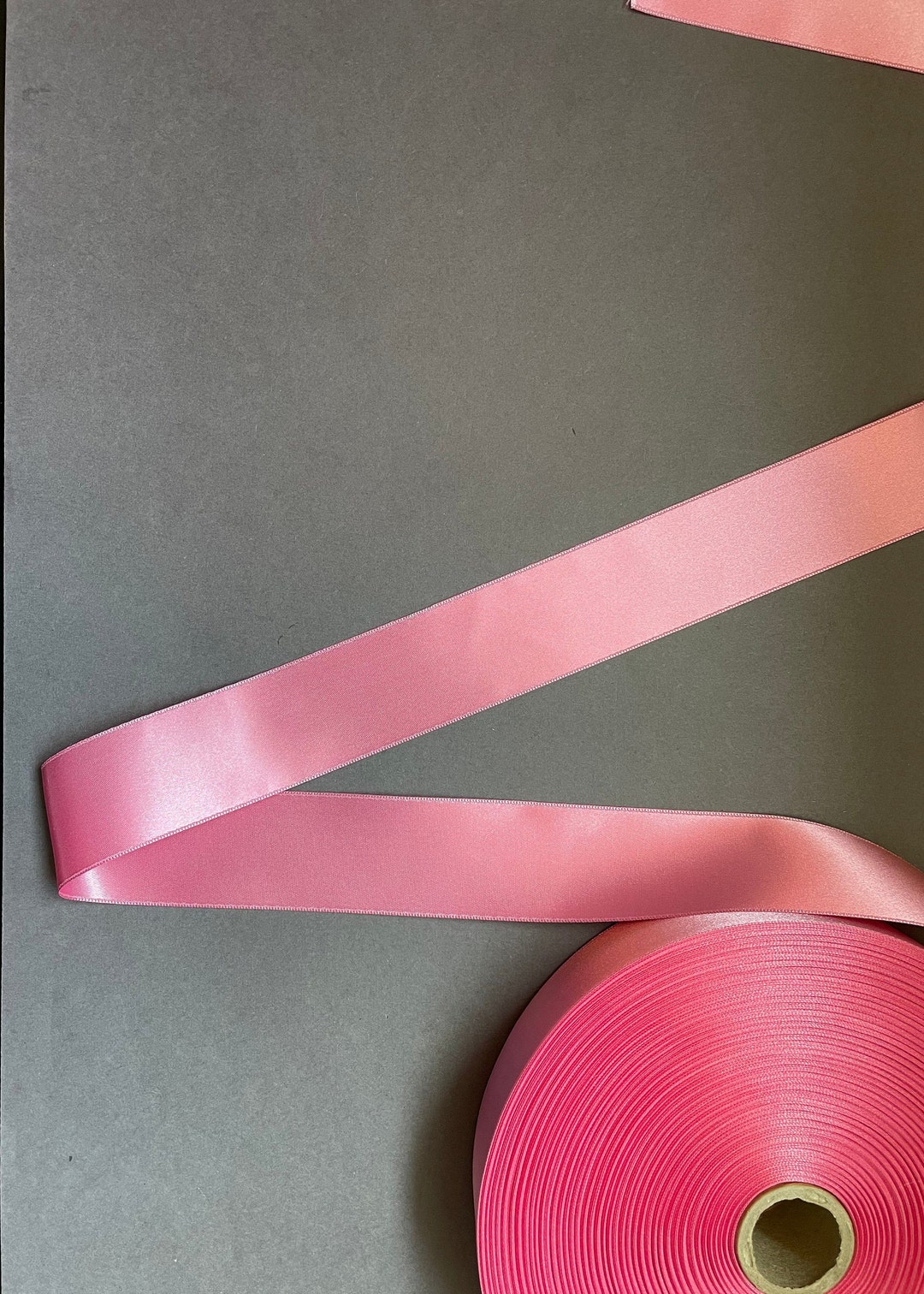 2yds - 1.5" S208 Bubble Gum Pink DF Satinband - Etsy Österreich