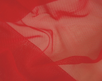 Red Glitter Net Mesh Fabric, Sold by the Yard. Costume and Dancewear ...