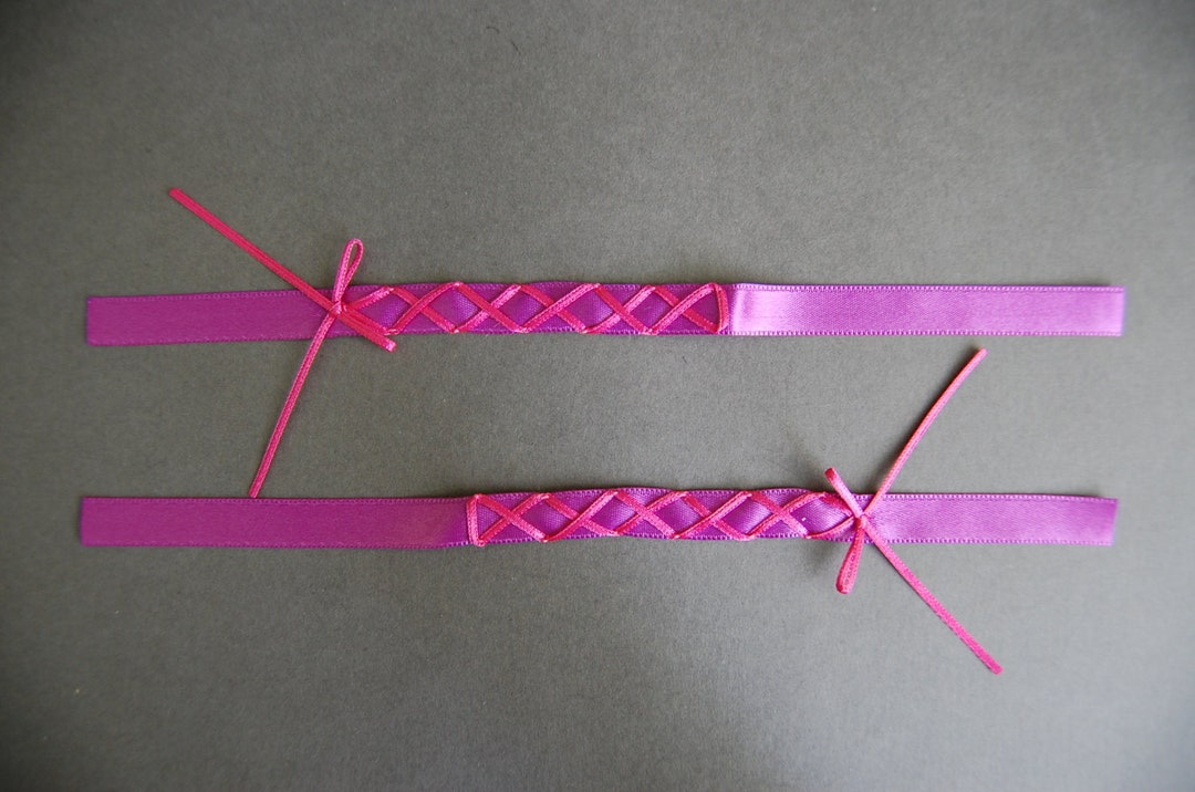 Fuchsia Laced Premade Strap - Etsy