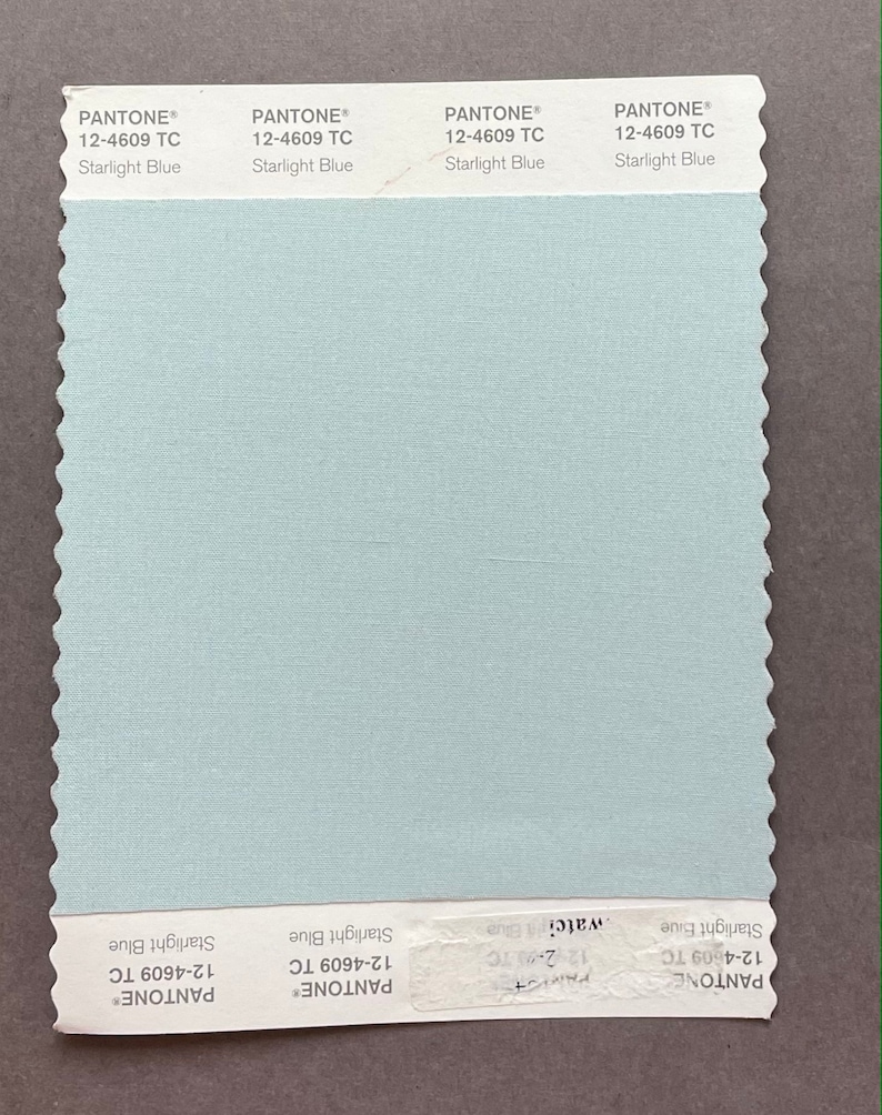 Pantone 4x4 Textile Swatch - Starlight Blue - Etsy