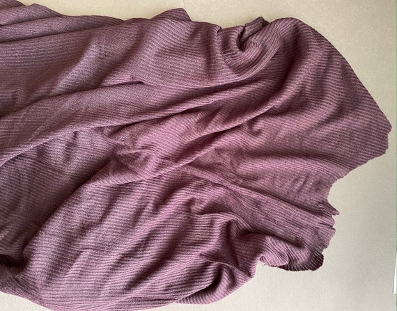 Plum Tubular 2x1 Rib | Etsy