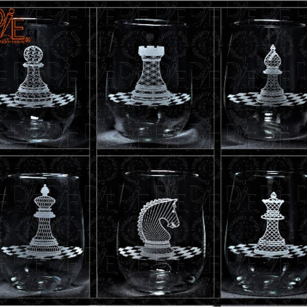 Glass Chess Set - Etsy