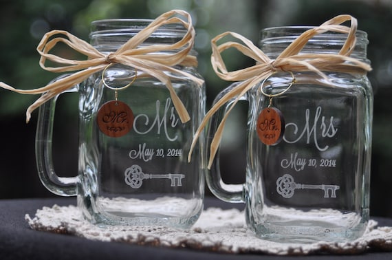 Antique Key Mason Jars by Design Imagery Engraving | Etsy