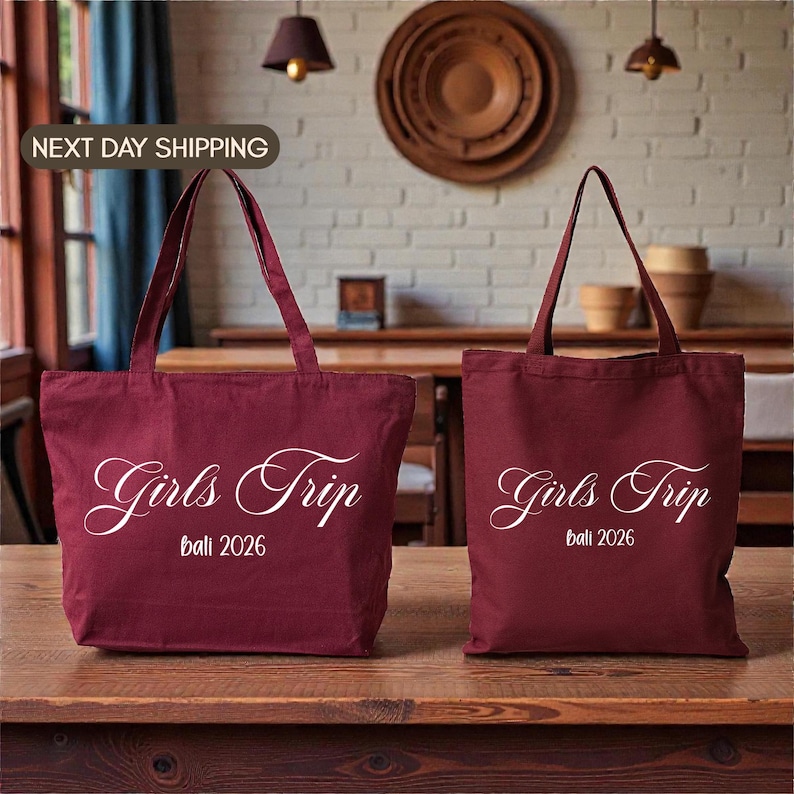 Personalized Girls Trip Tote Bag, Bachelorette Trip Tote Bag ...