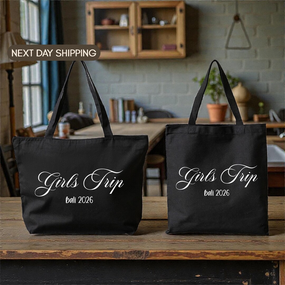 Personalized Girls Trip Tote Bag, Bachelorette Trip Tote Bag ...