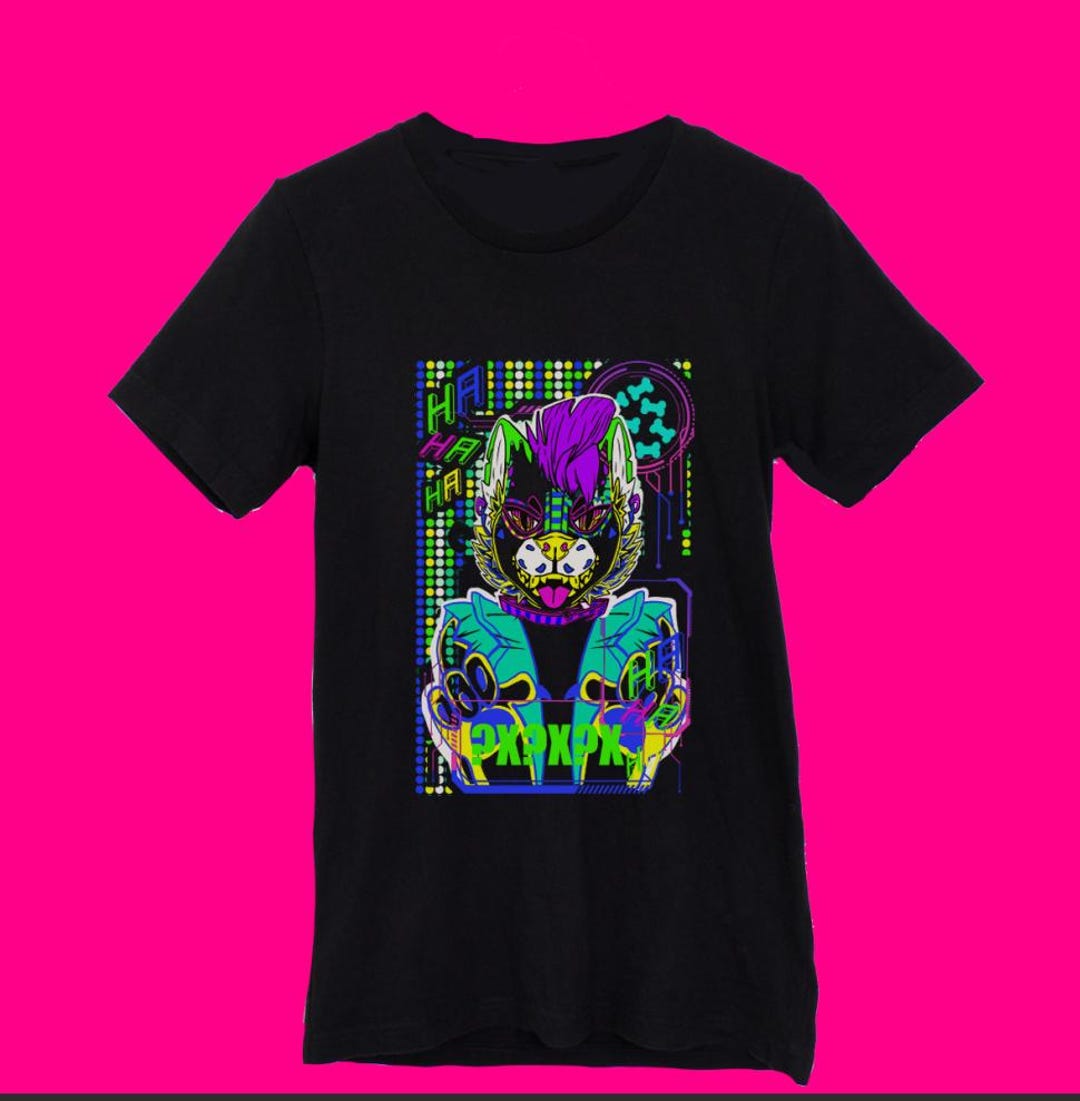Hyena Shirt, Yeen Shirt, Cyber Hyena Furry T Shirt, Fursona Clothes - Etsy